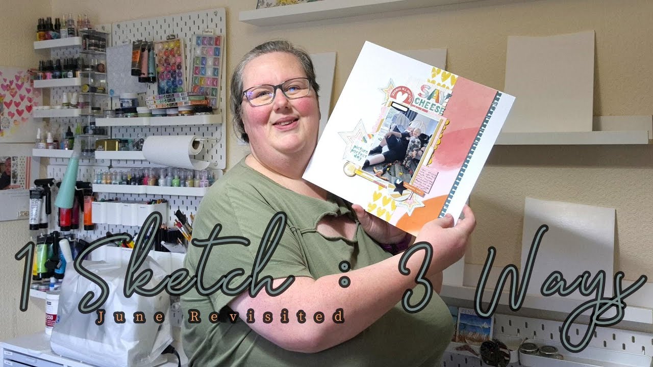Scrapbook Process #211 Say Cheese - Pretty Little Studio - One Sketch ...