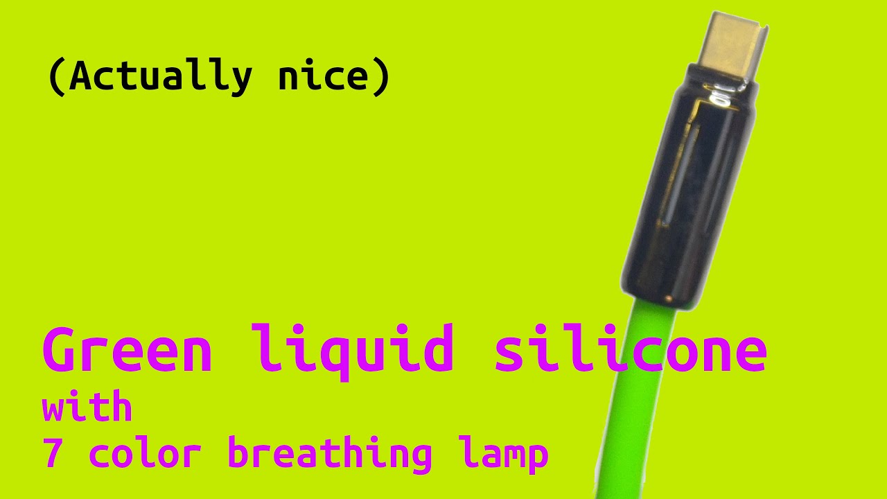 The neon green cable which is surprisingly nice - YouTube