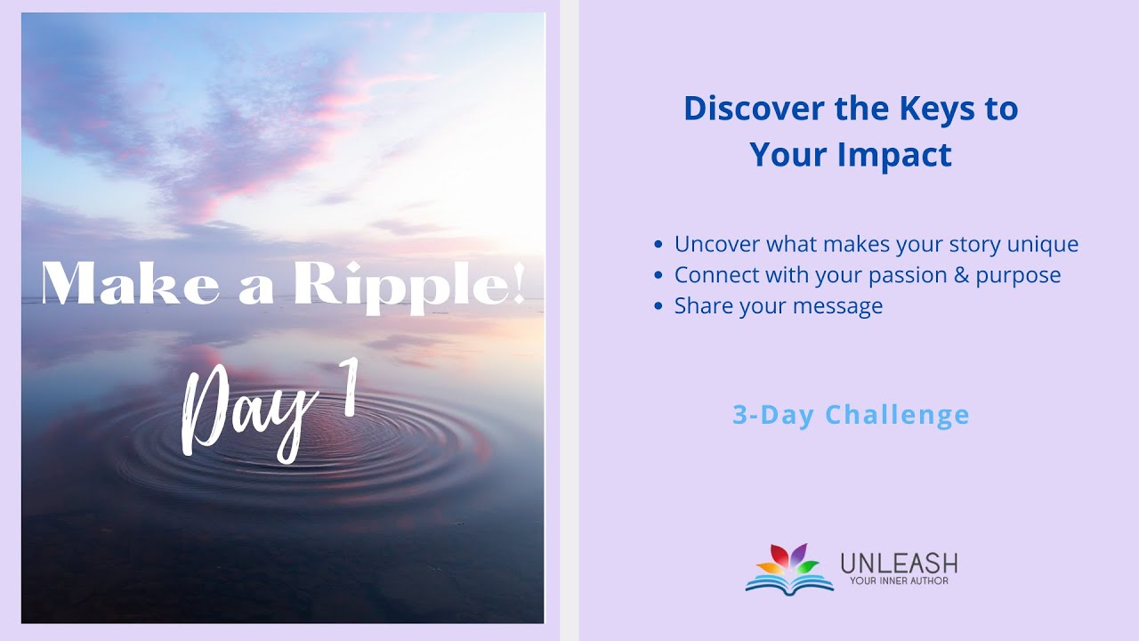 Make A Ripple Day 1 - YouTube
