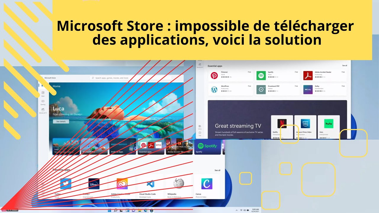 Microsoft Store : impossible de télécharger des applications, voici la solution - YouTube