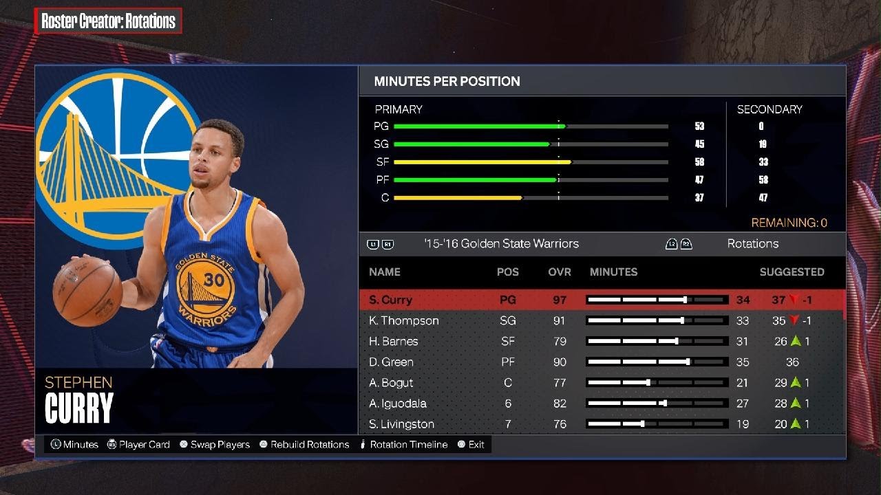 NBA 2K24: Golden State Warriors 2015-16 classic team (PS5) - YouTube
