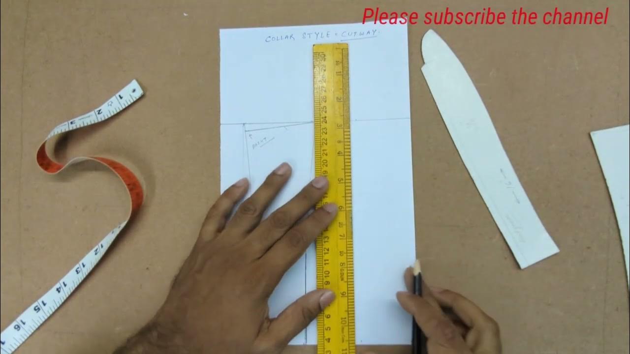 Collar ka pattern kaise banaye/ How to make collar pattern - YouTube