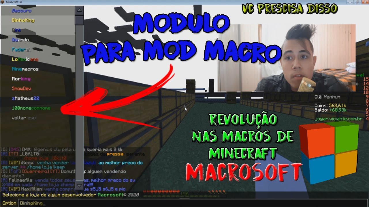 CLOUDSCRIPT - COMO FUNCIONA, COMO BAIXAR E USAR - MACROSOFT MACROS DE MINECRAFT - YouTube