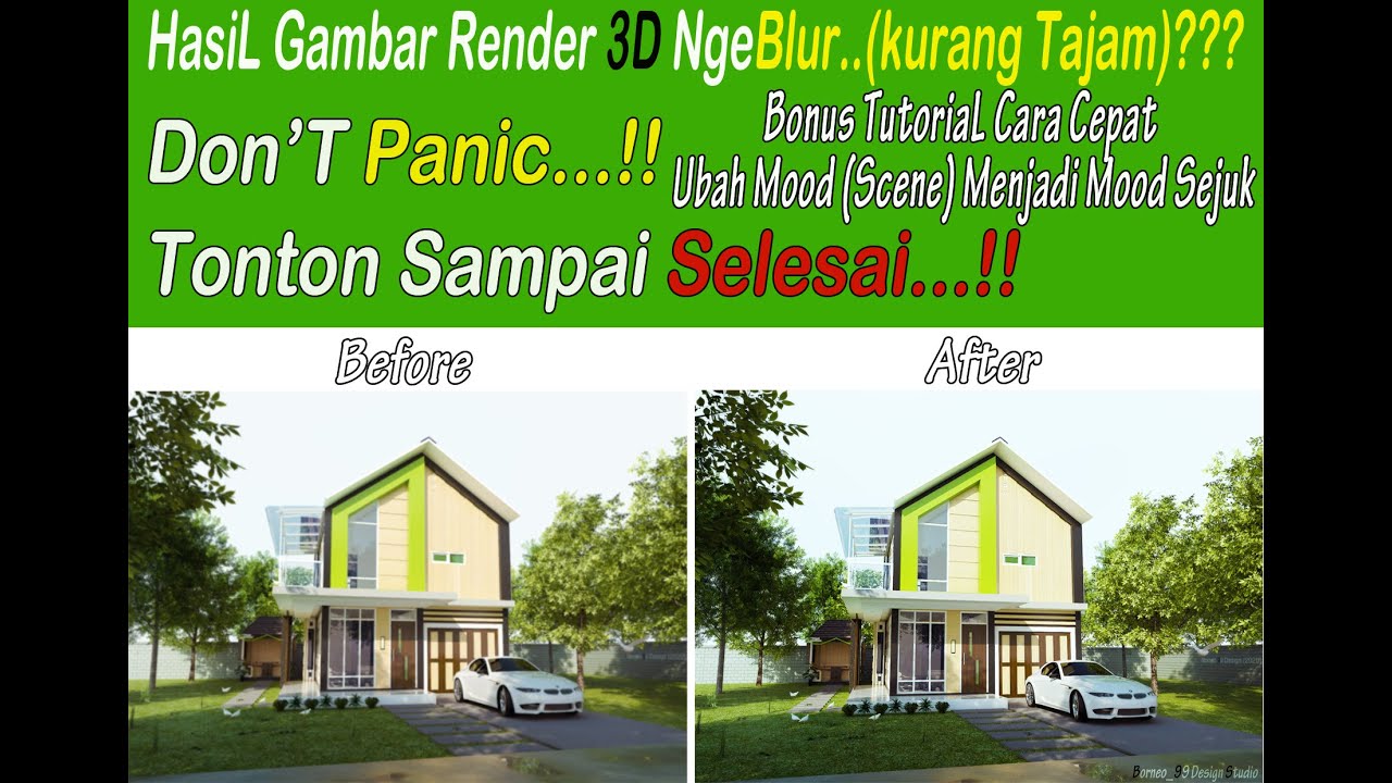 Cara Membuat Gambar Hasil Render Menjadi Lebih Tajam di Photoshop ...