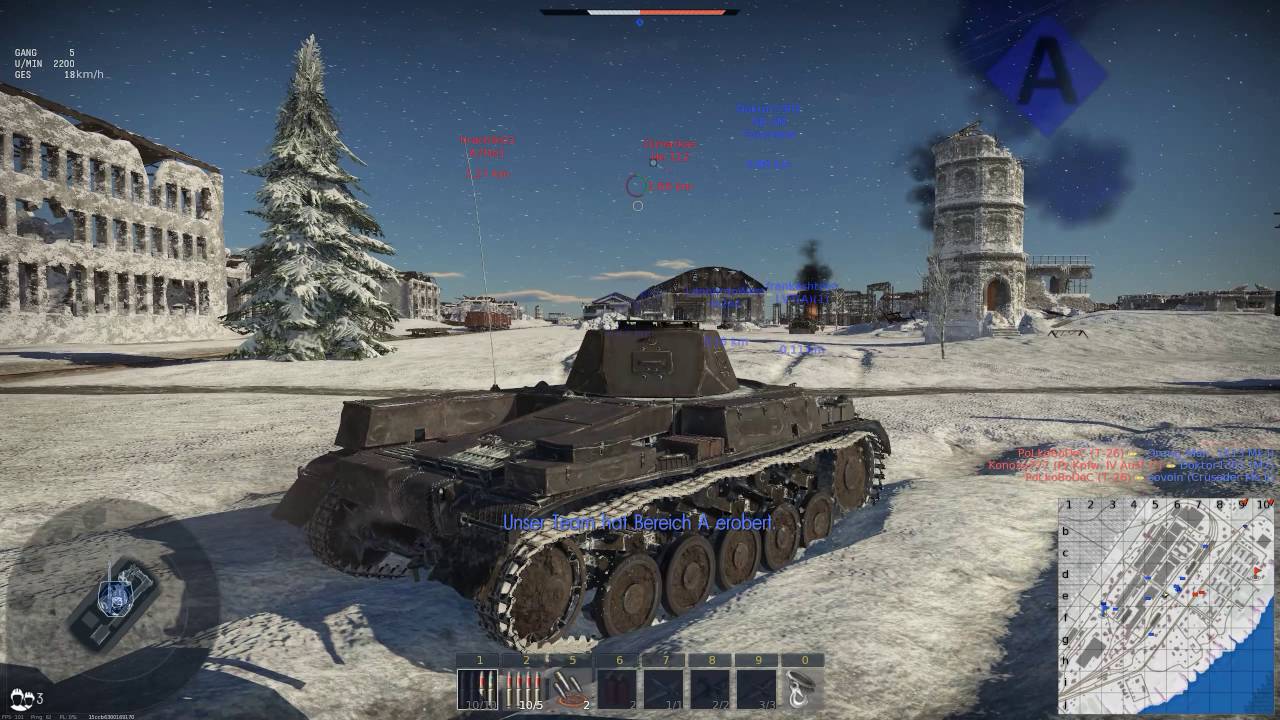 War Thunder Panzer 4c and Panzer 2 action - YouTube