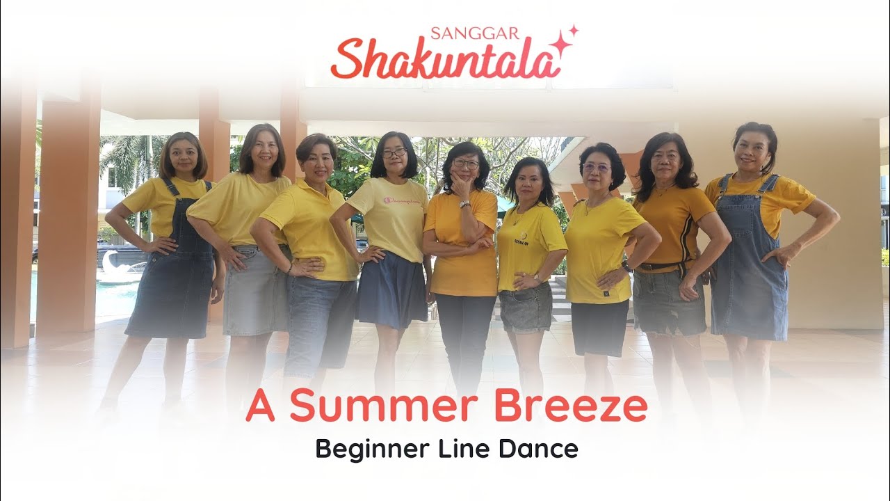 A Summer Breeze - Beginner Line Dance - @Chrysoocolla Class - YouTube