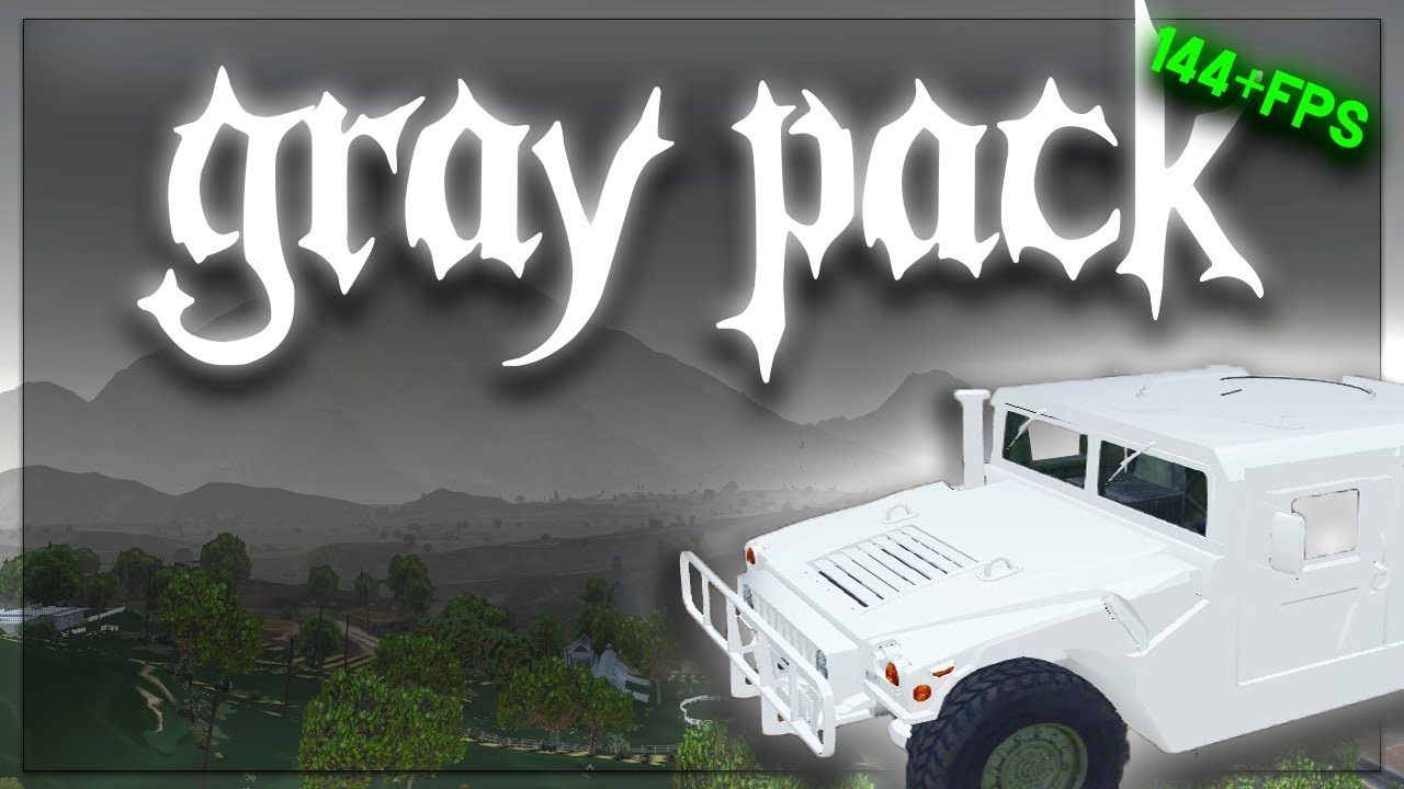 GRAY PACK | FPS BOOST | OPTYMALIZACJA | PREVIEW - YouTube