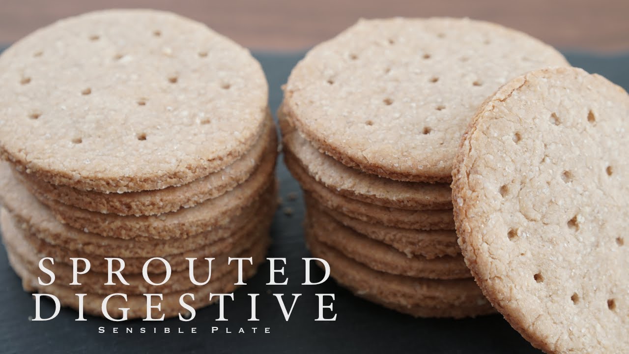 How to Make Sprouted Digestive Biscuits | Sensible Plate - YouTube