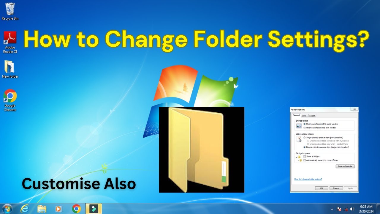 How to Change Folder Settings and Customise Also in Windows 7? - YouTube