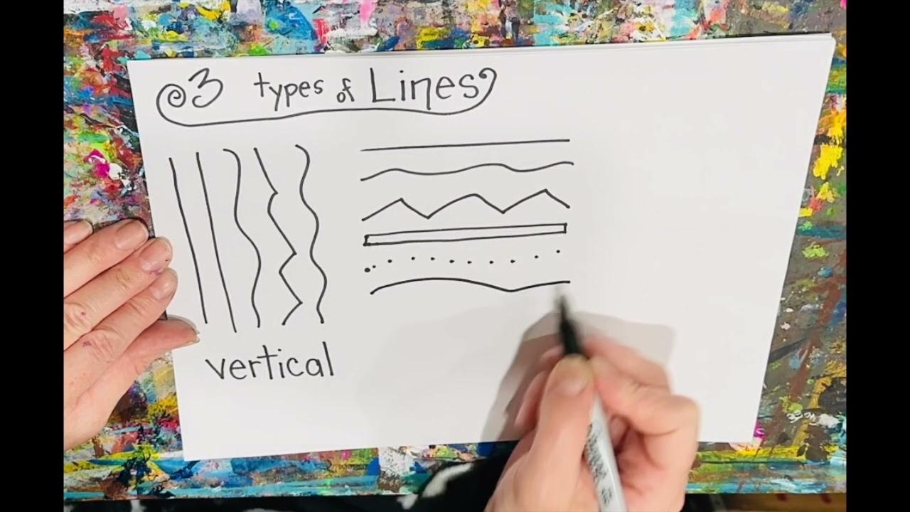 How to draw vertical horizontal diagonal lines - YouTube