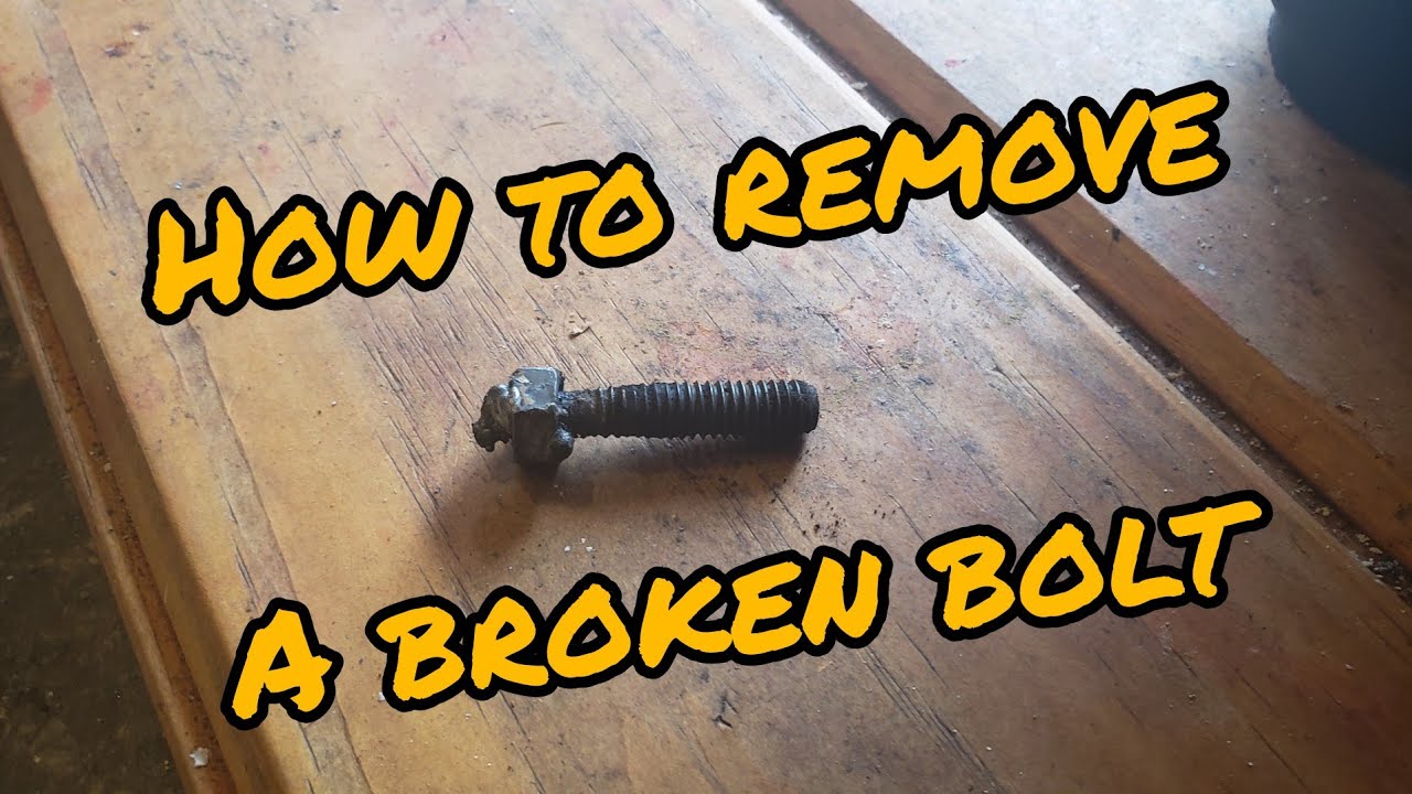 How to remove a broken bolt - YouTube
