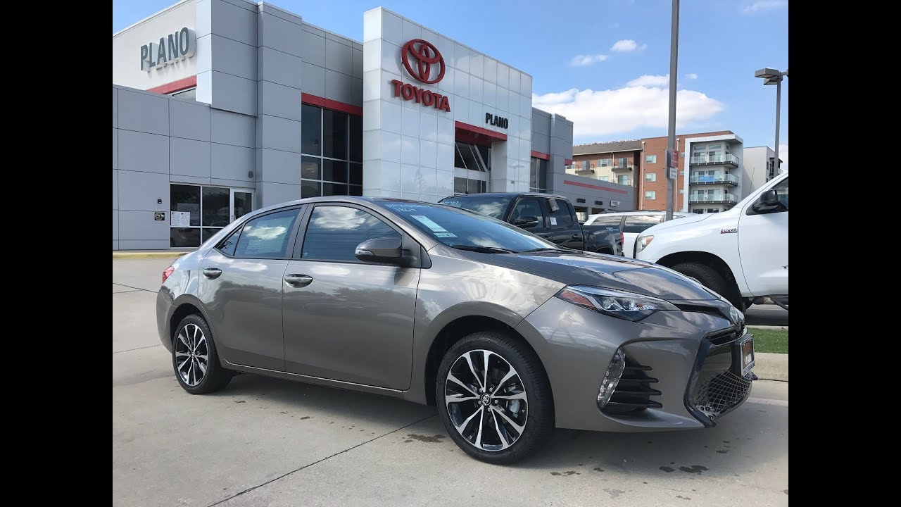 2018 TOYOTA Corolla SE in Falcon Gray Metallic with Black interior ...