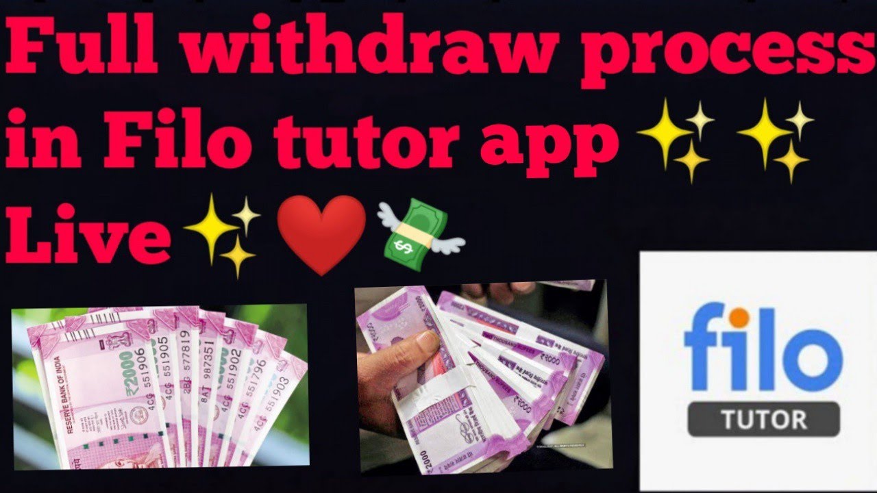 how to withdraw from filo tutor | filo earning proof | - YouTube