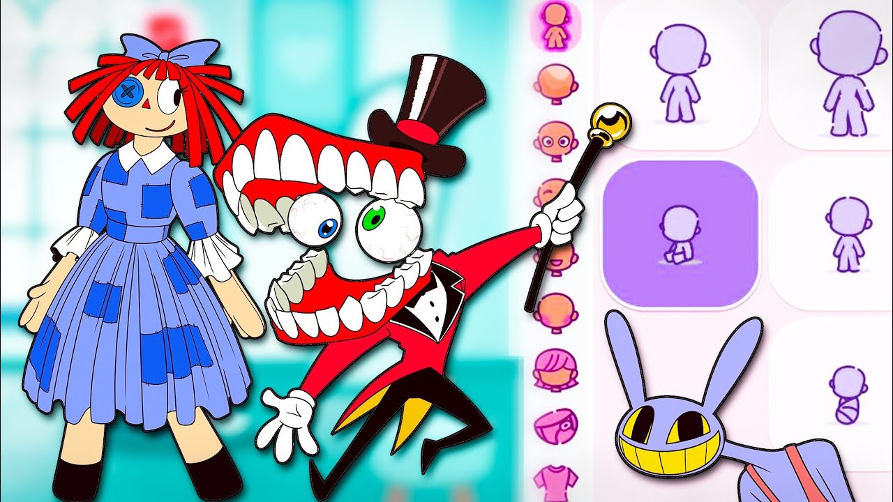 Creating Digital Circus characters | Avatar World | TADC #pomni #pazu ...