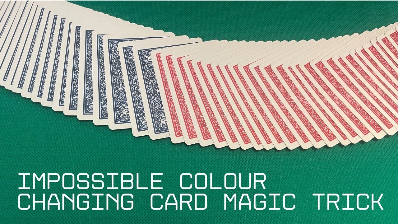 Impossible colour changing card magic trick l revealed - YouTube