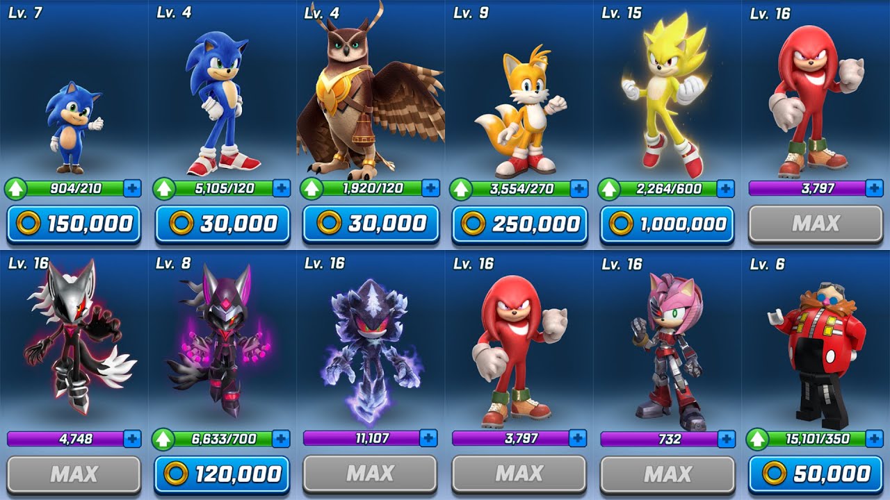 Sonic Forces - All Movie Characters vs All Challengers Characters ...