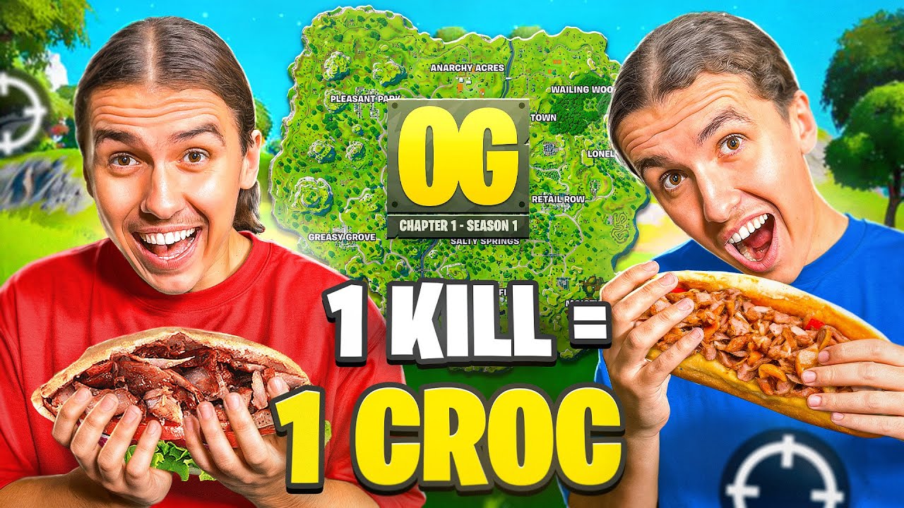 1 KILL = 1 CROC DANS UN KEBAB SUR LE CHAPITRE 1 DE FORTNITE ! - YouTube