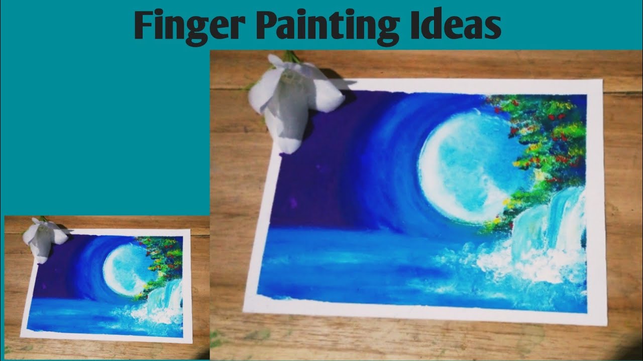 HOW TO Easy Finger Painting Techniques 😱 / Tutorial For Biginners ️# ...
