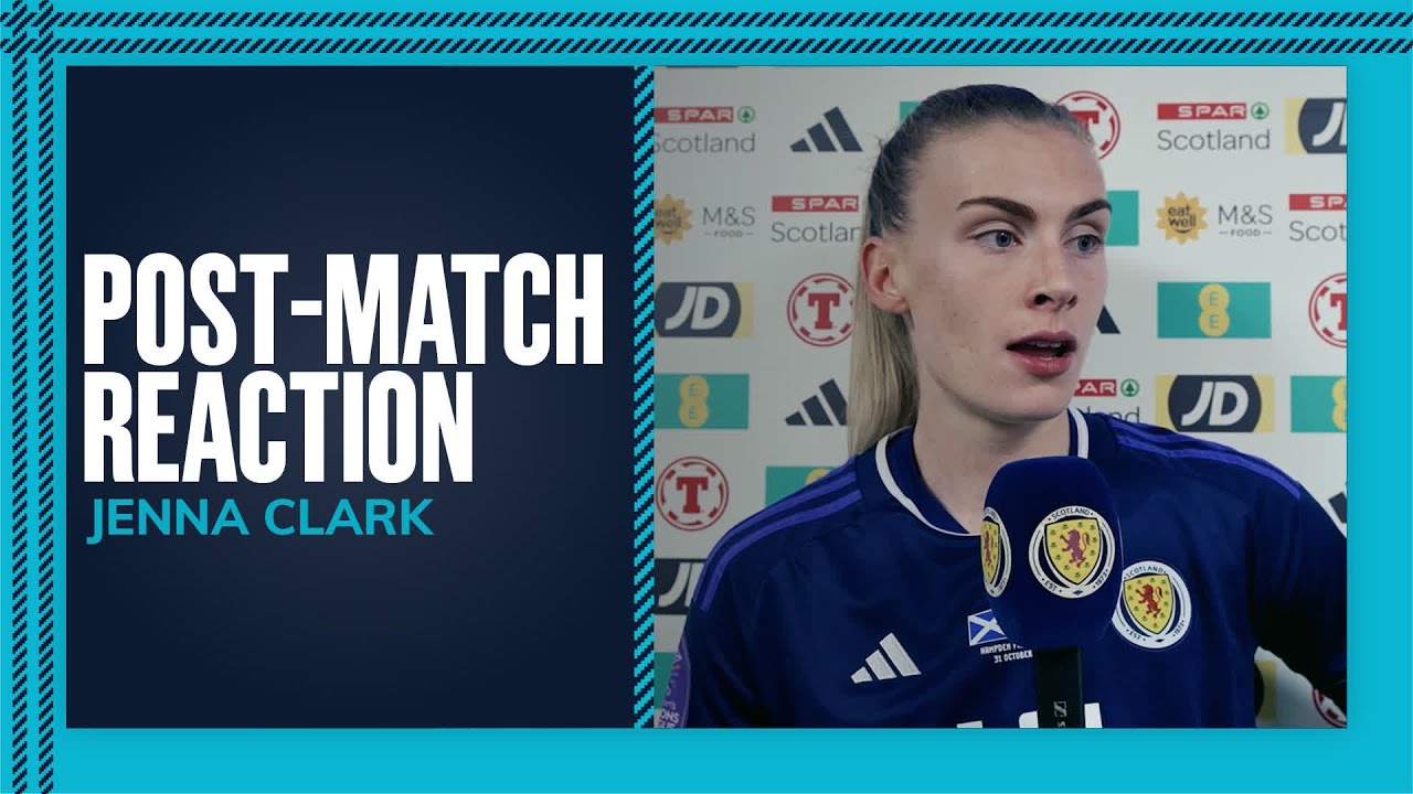 Jenna Clark Post-Match Reaction | Scotland 0-1 Netherlands | SWNT - YouTube