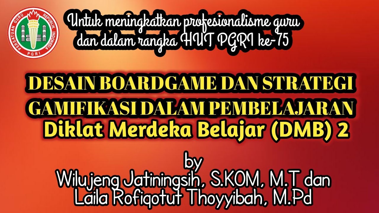 Desain Boardgame dan Strategi Gamifikasi dalam Pembelajaran - YouTube