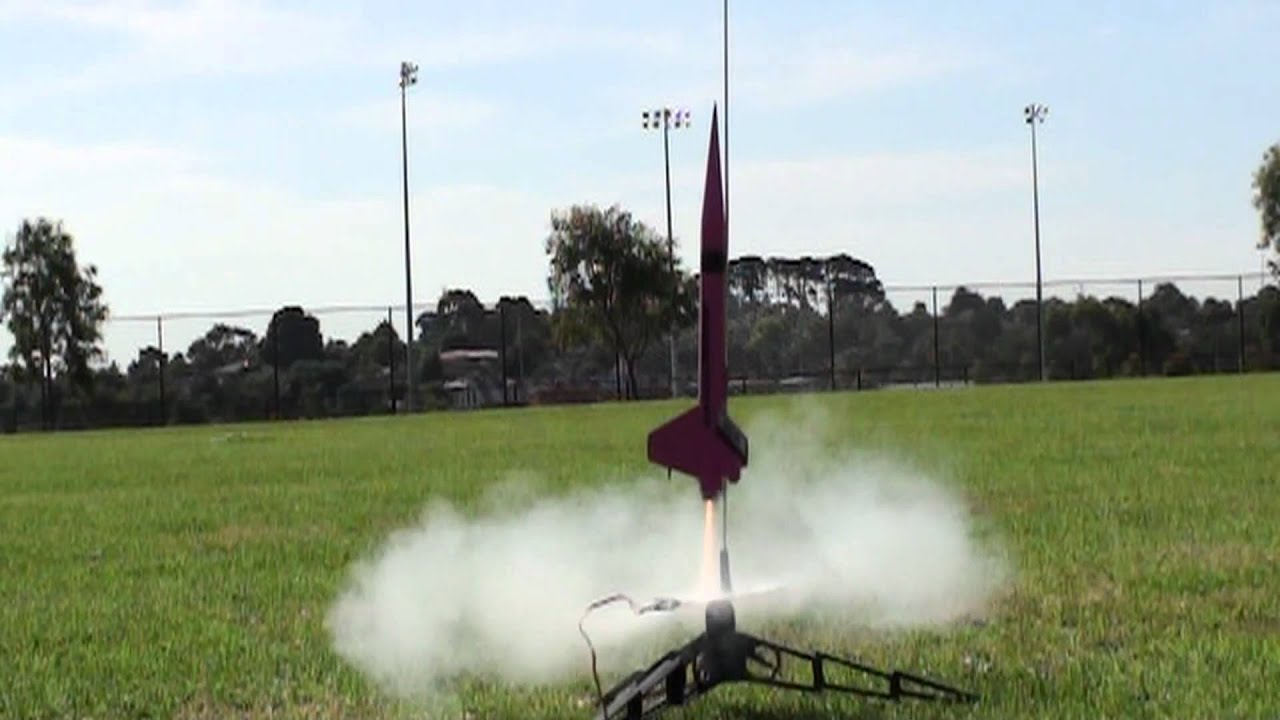 Estes Crossfire Rocket Launch Super Slow Motion - YouTube