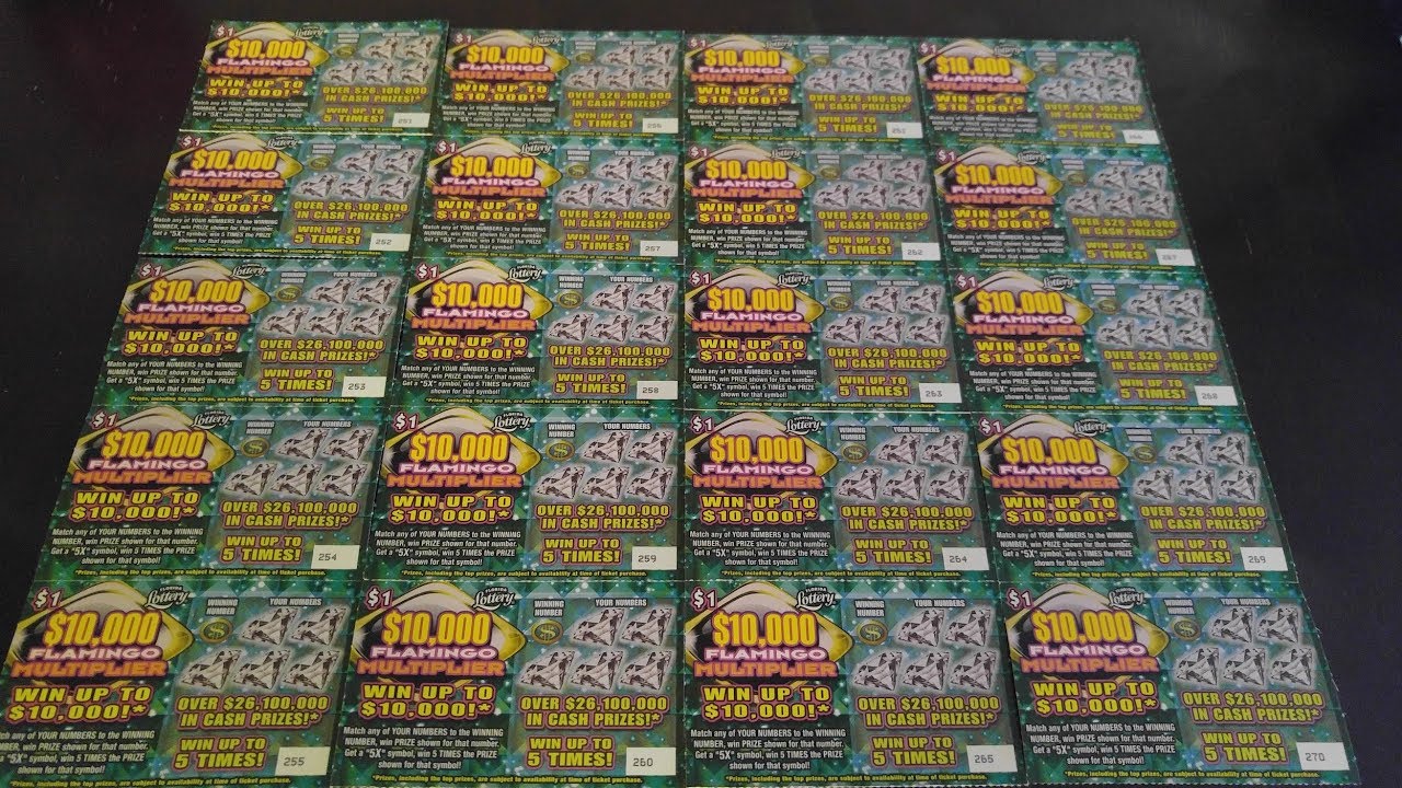 Florida Lottery - Scratchers - $10,000 Top Prize -20 $1 Flamingo ...