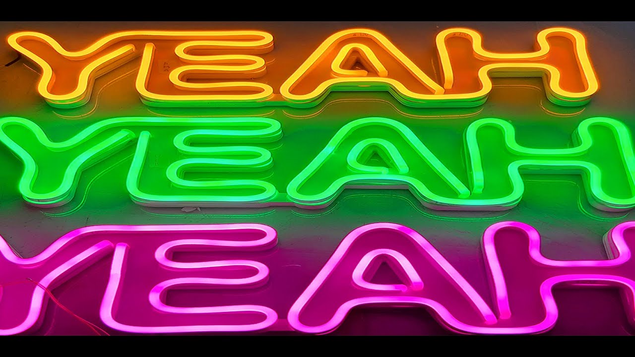 Yeah - Neon Leds - letterSystems - YouTube