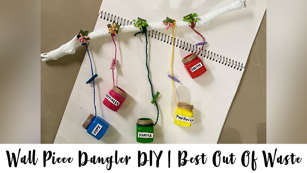 #RecycledWaste #WallPieceDangler Wall Piece Dangler DIY | Best Out Of ...