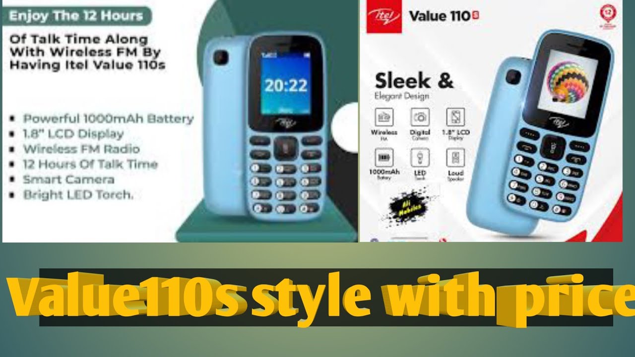 Itel new model | Value110s | itel value 110s | Itel mobile - YouTube
