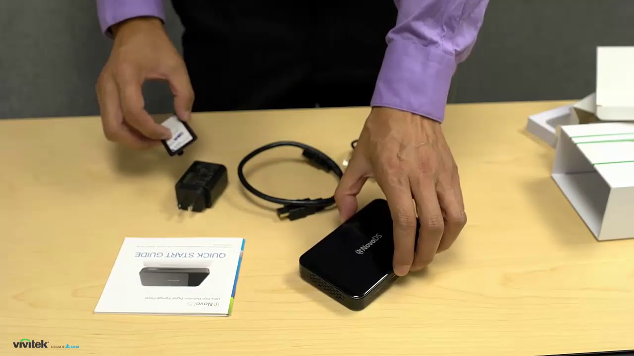 Vivitek Digital Signage Solution - NovoDS Device installation and setup ...