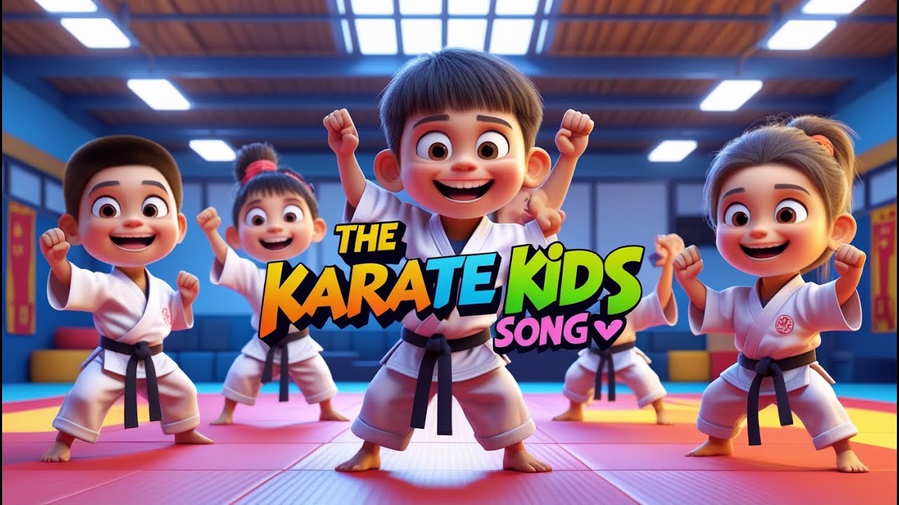 The Karate Kids Song | Fun Karate Song for Kids | Sing Along with Cute ...