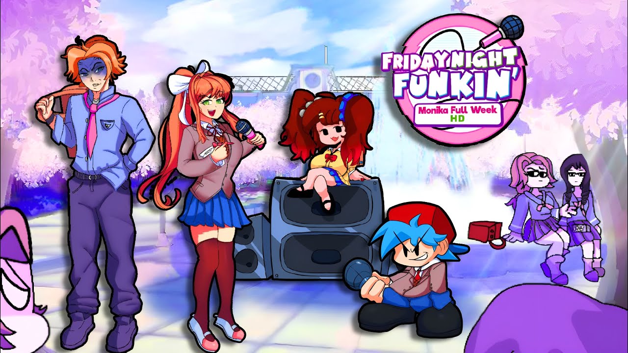 FNF MONIKA DOKI DOKI DDLC FIRST CLASS EDITION #monika #ddlc - YouTube