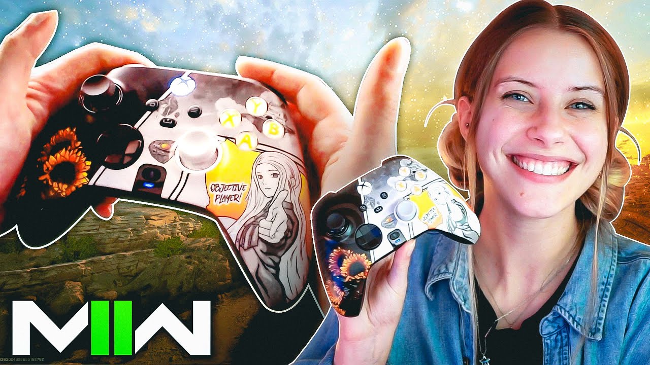 BUTTERS SCUF CONTROLLER REVEAL AAAAA 🌻🧡 + Playing CoD w/ HANDCAM! (MW2 ...