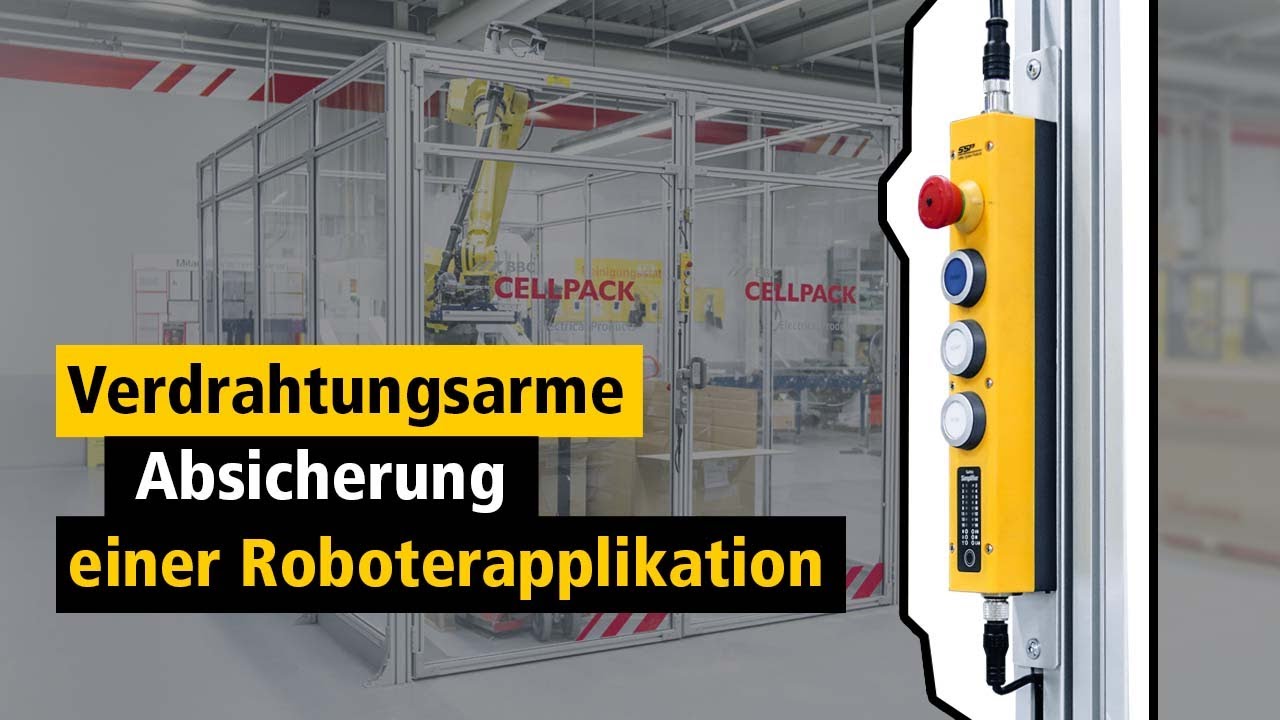 Low-wire protection of a robot application - YouTube