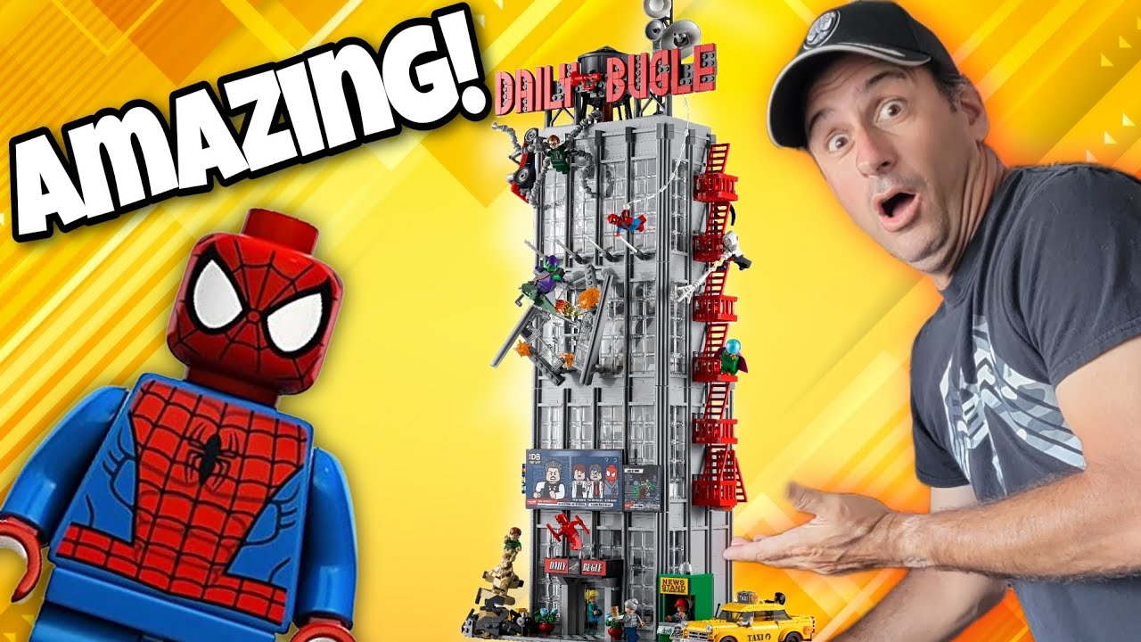 Lego Daily Bugle Stands Almost 3 Feet Tall! Best Lego Marvel Spider-Man ...