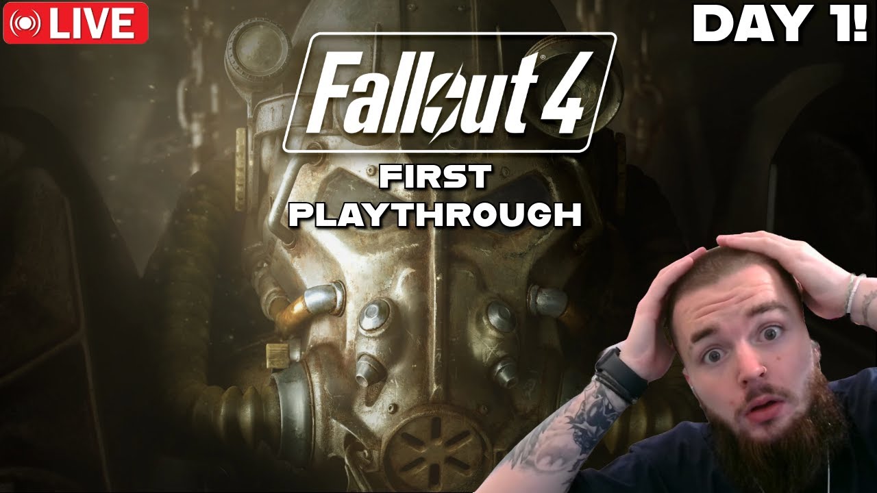 FIRST PLAYTHROUGH OF FALLOUT 4! / DAY 1! - YouTube
