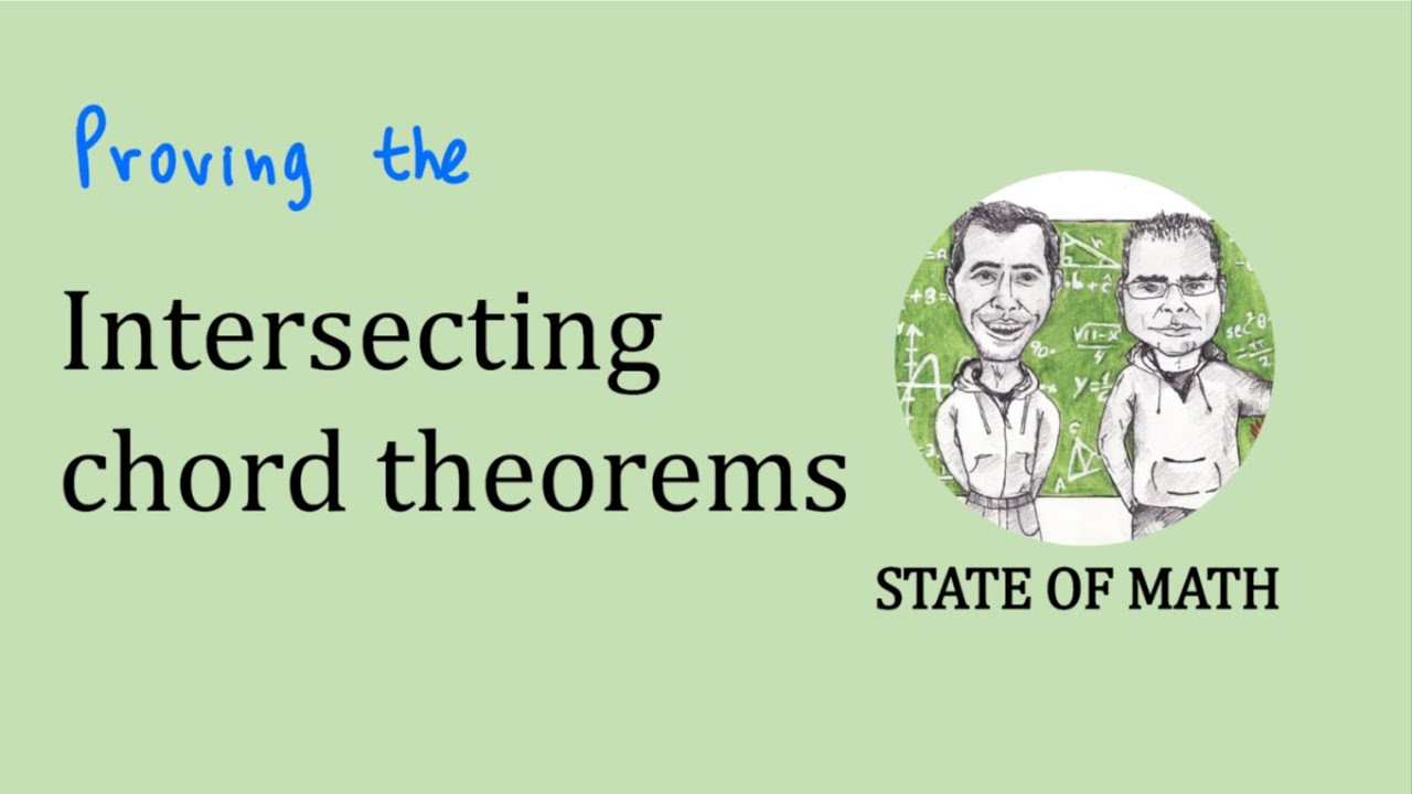 Intersecting chords theorems - Proving the theorems - YouTube