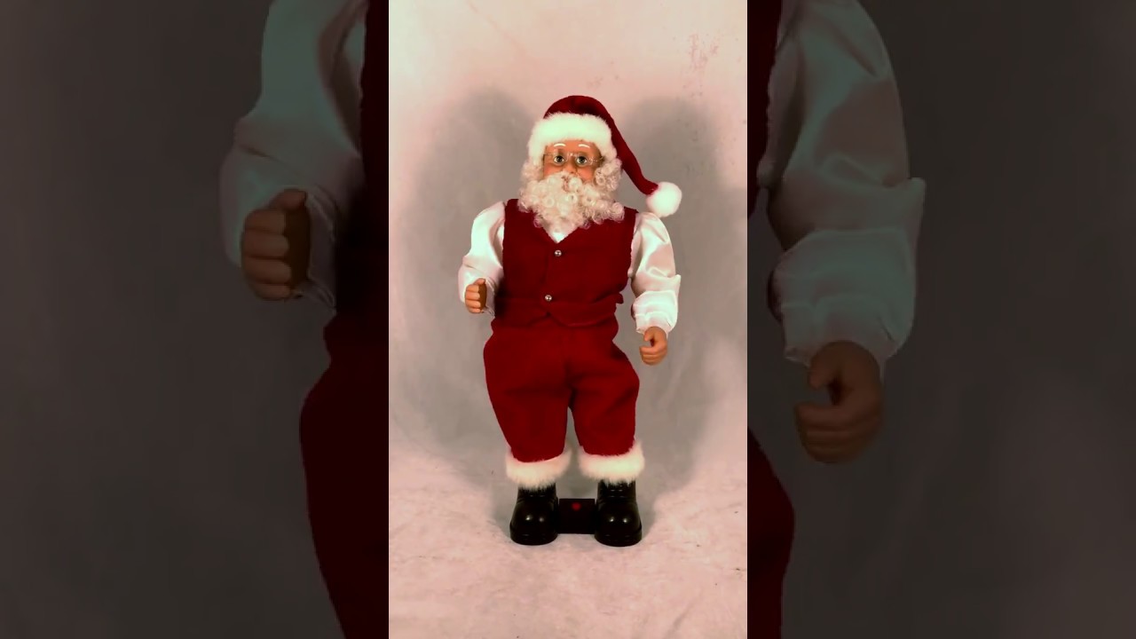 Hip Swinging Santa Figure Dances to Santa Claus Is Coming To Town by ...
