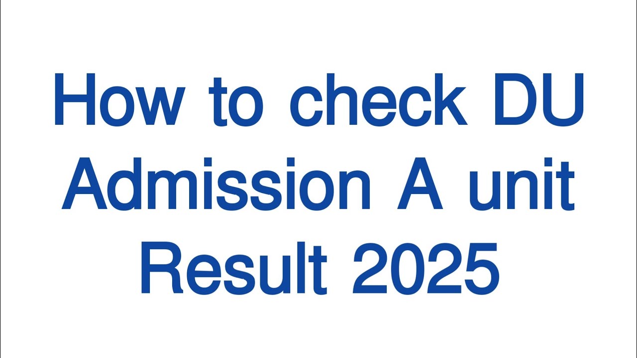 How to check DU Admission A unit Result 2025 || How to check Dhaka ...