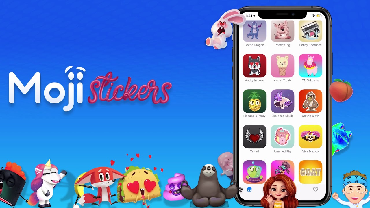 Moji Stickers - YouTube