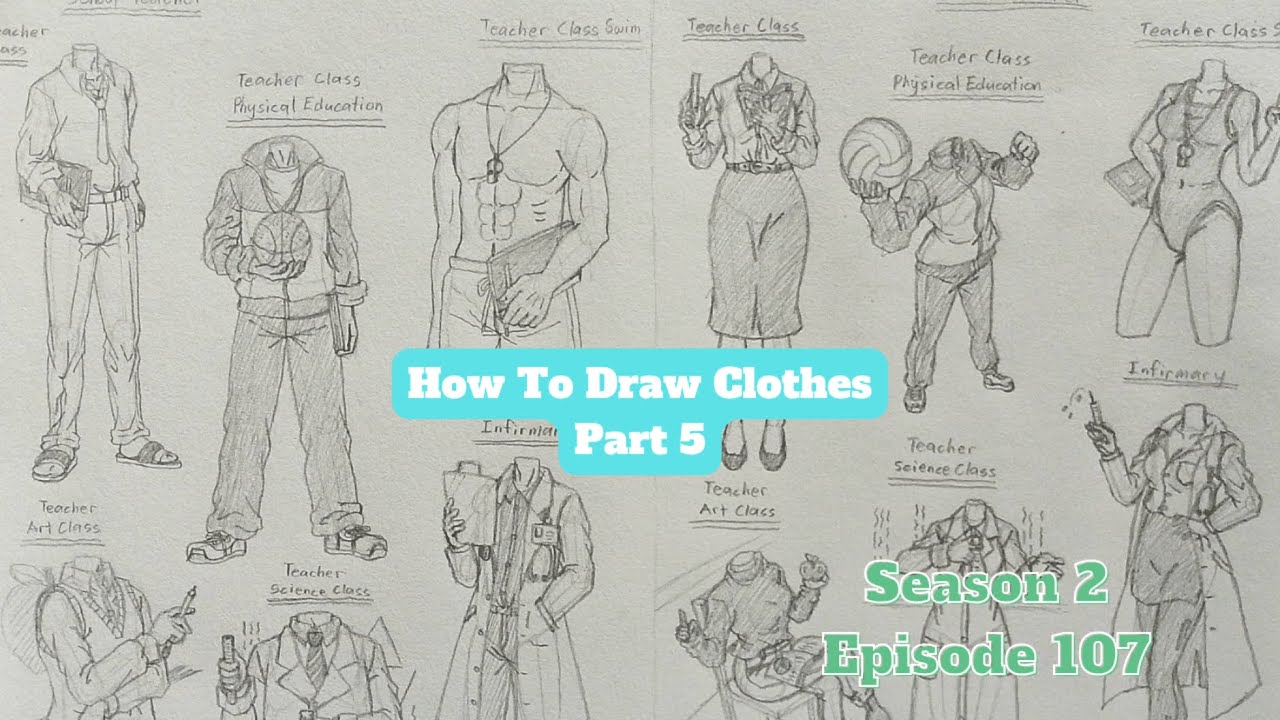 How To Draw Clothes Part 5 S.2 #107 - YouTube