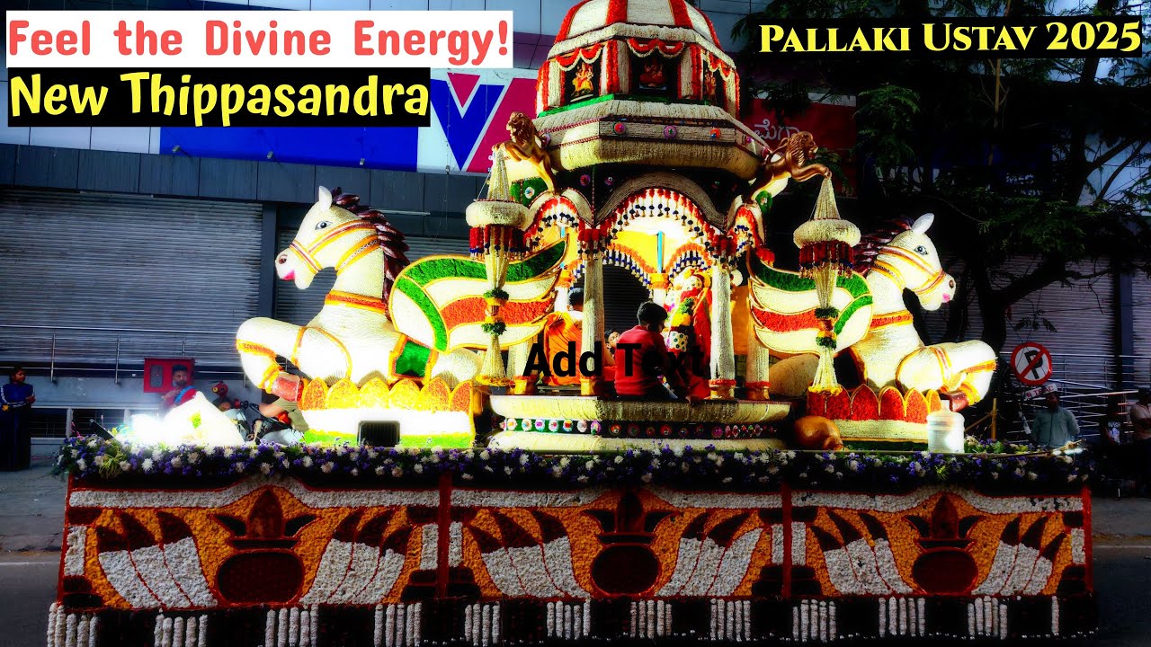 New Thippasandra Pallaki Utsav 2025 | Festival of Lights & Devotion🔥 ...
