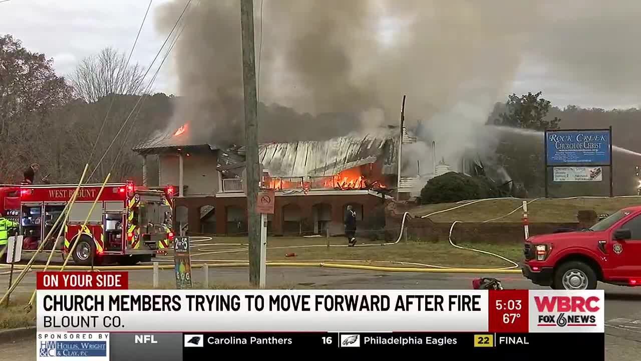 Church members trying to move forward after fire - YouTube