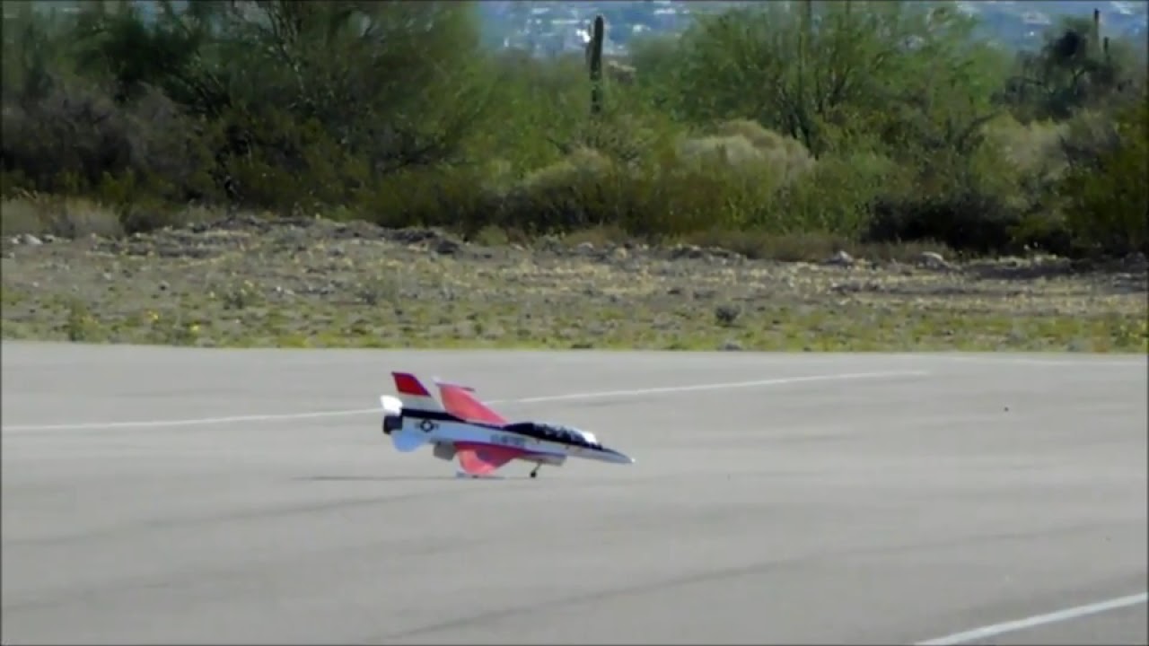 RC Lander F-16D 70mm EDF - YouTube