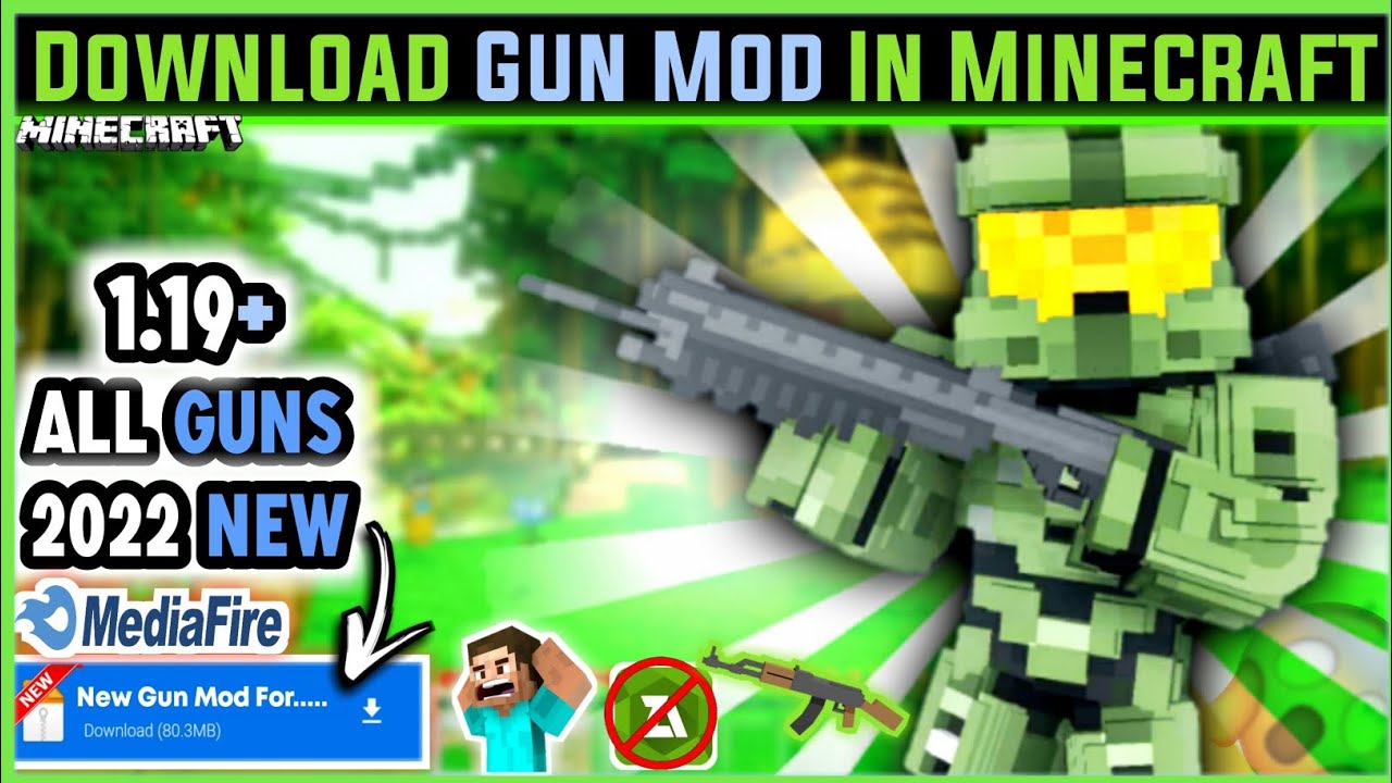 How To Download Gun Mod For Minecraft Pocket edition 1.19+ | gun mod ...