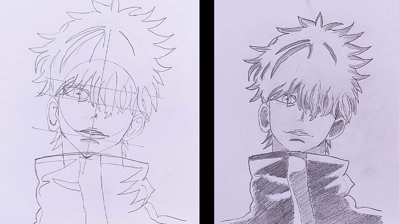 How to Draw GOJO SATORU - Jujutsu Kaisen. - YouTube
