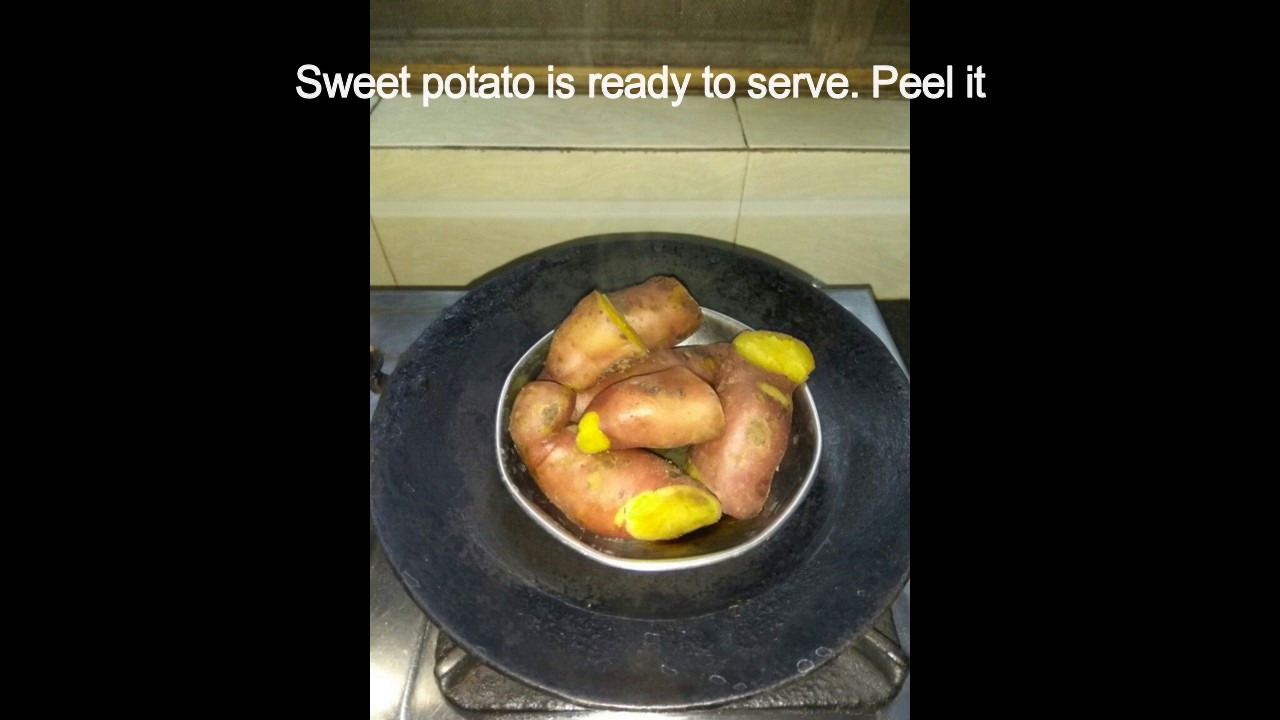How to cook sweet potato Shakarkandi easily on Indian Tawa - YouTube