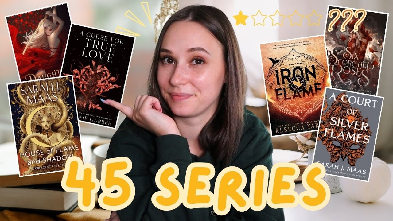 every book series I am in the middle of | 45 book series I need to finish! - YouTube