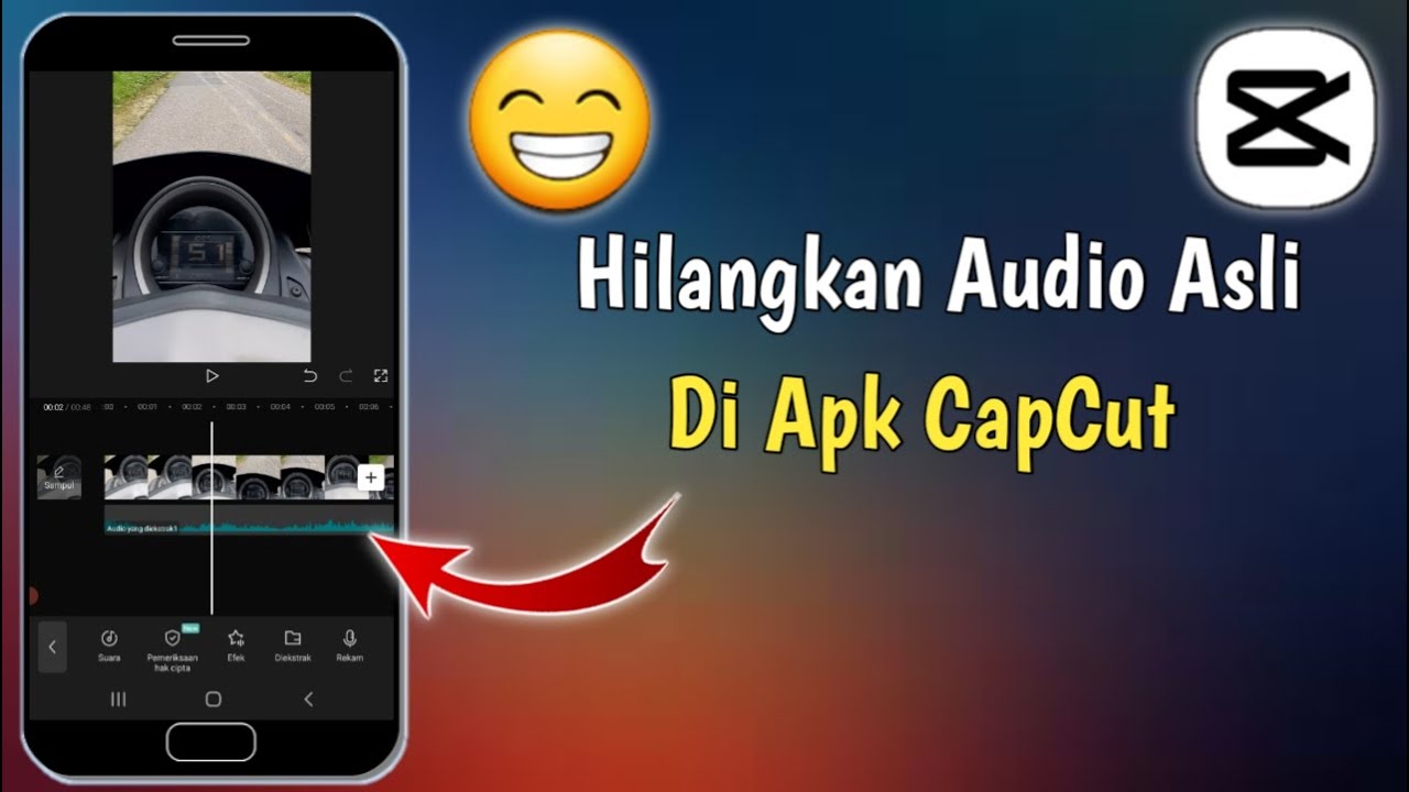 Cara Menghilangkan Suara Asli Video Di Aplikasi CapCut - YouTube