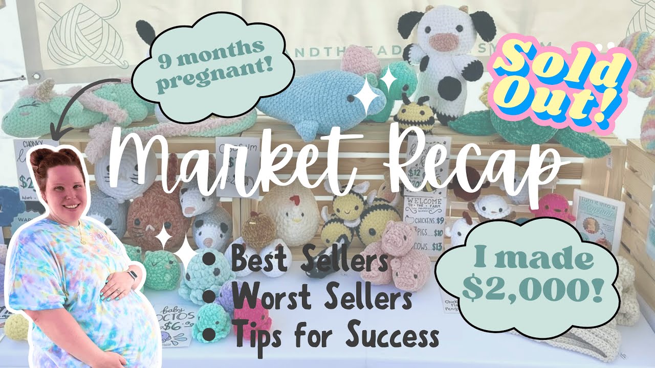 How to Make BANK Selling Amigurumi Crochet at Markets + Best Selling ...